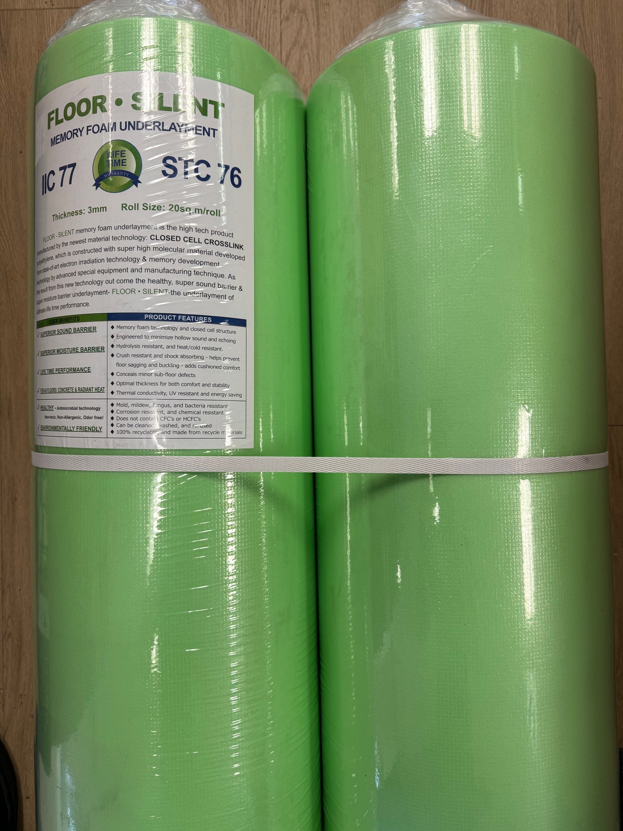 Caledon - Floor Silent Acoustical Underlay - IIC 77 - STC 76